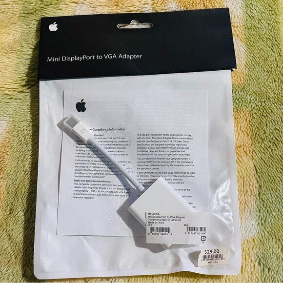 Apple | Office | Apple White Displayportto Vga Adapter | Poshmark